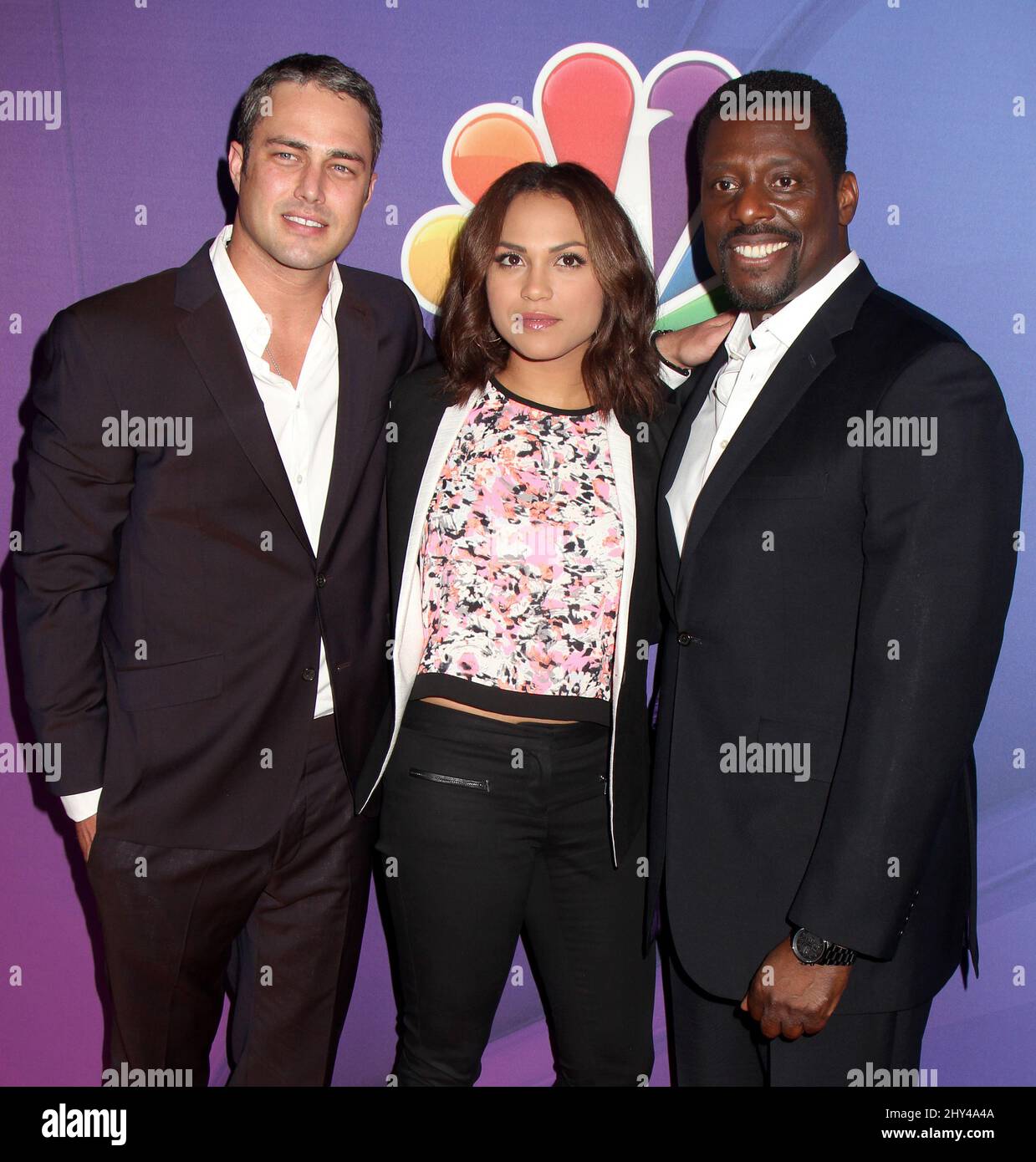 Taylor Kinney, Monica Raymund and Eamonn Walker attending NBC's Upfront ...