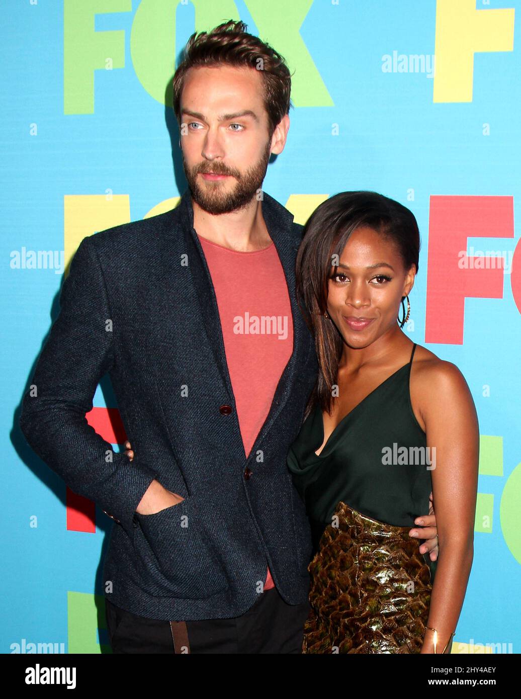 Tom Mison and Nicole Beharie attending FOX Networks 2014 Upfront Presentation held at FOX ...