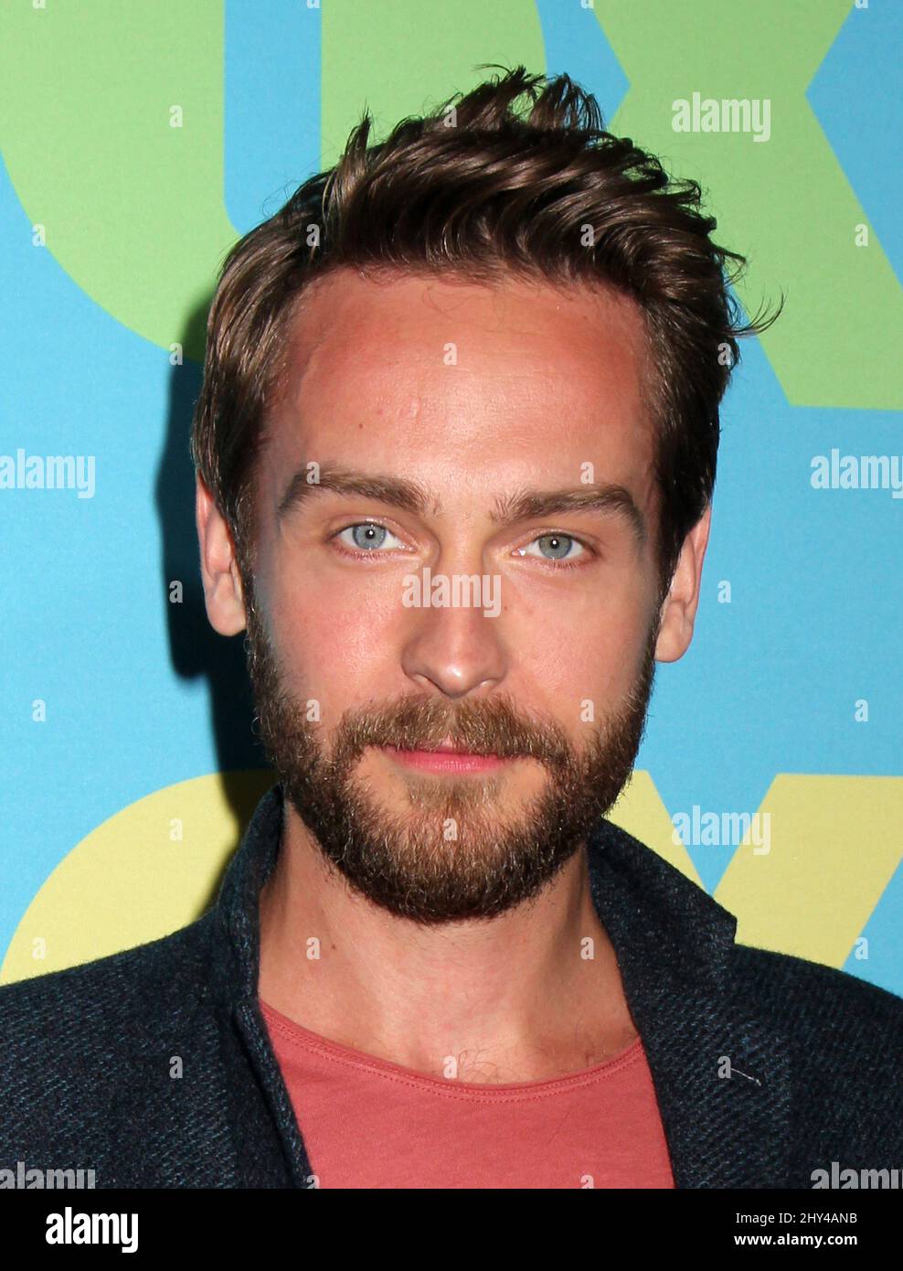 Tom Mison attending the FOX Networks 2014 Upfront Presentation Stock ...