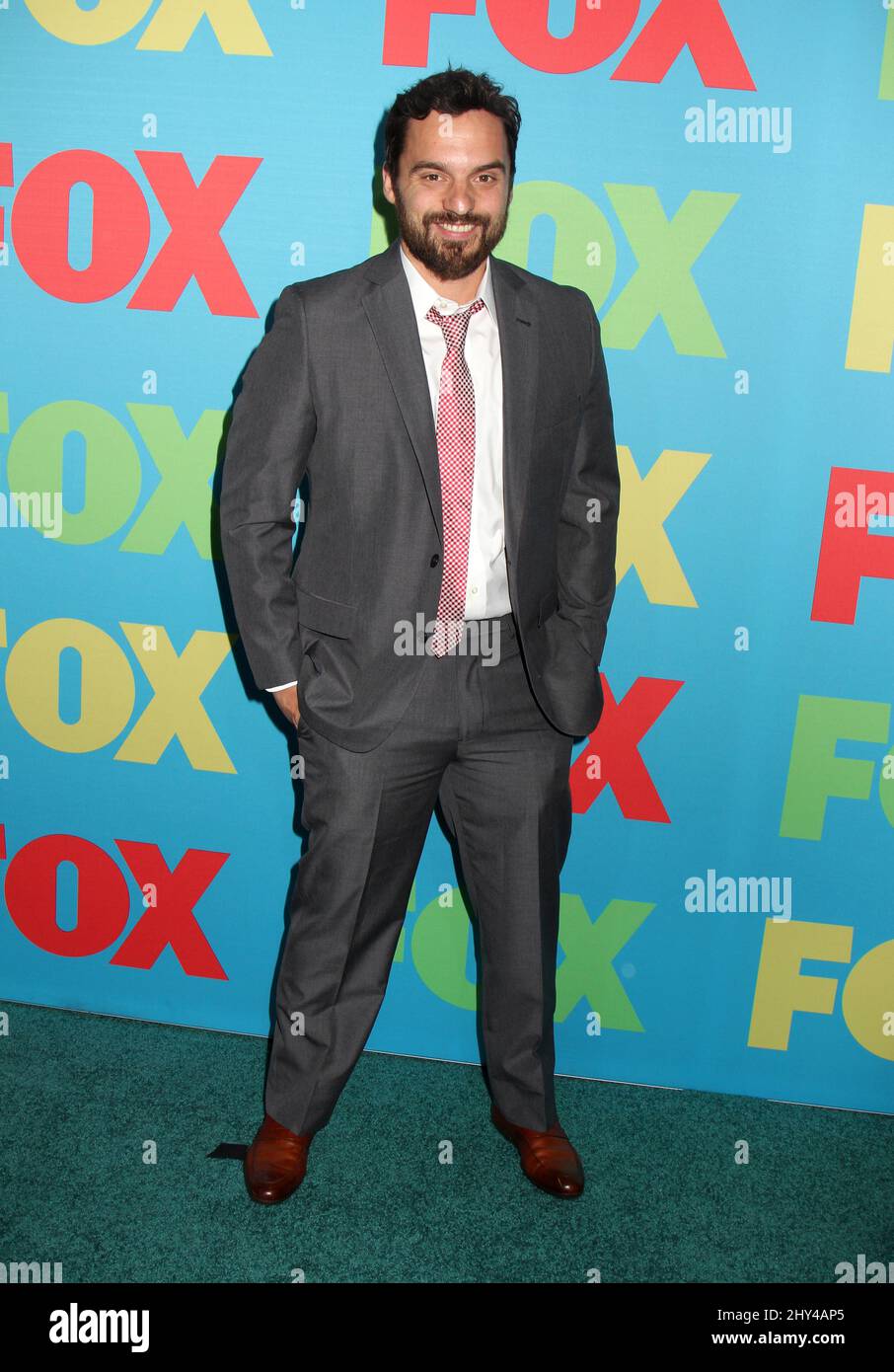 Jake Johnson attending the FOX Networks 2014 Upfront Presentation Stock ...