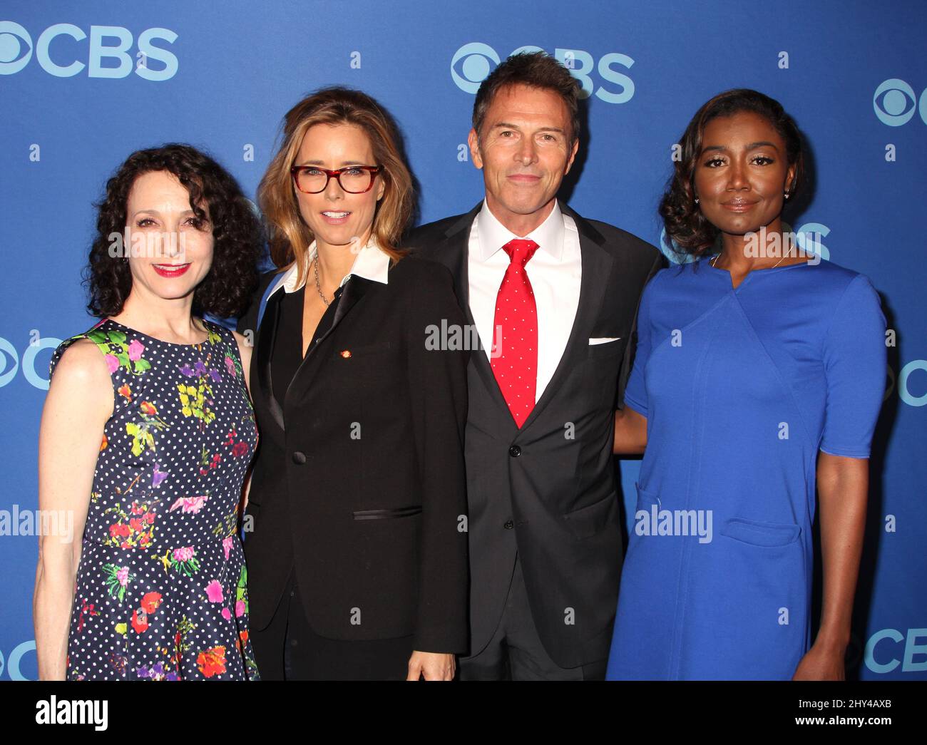 Bebe Neuwirth, Tea Leoni, Tim Daly and Patina Miller attending the CBS ...