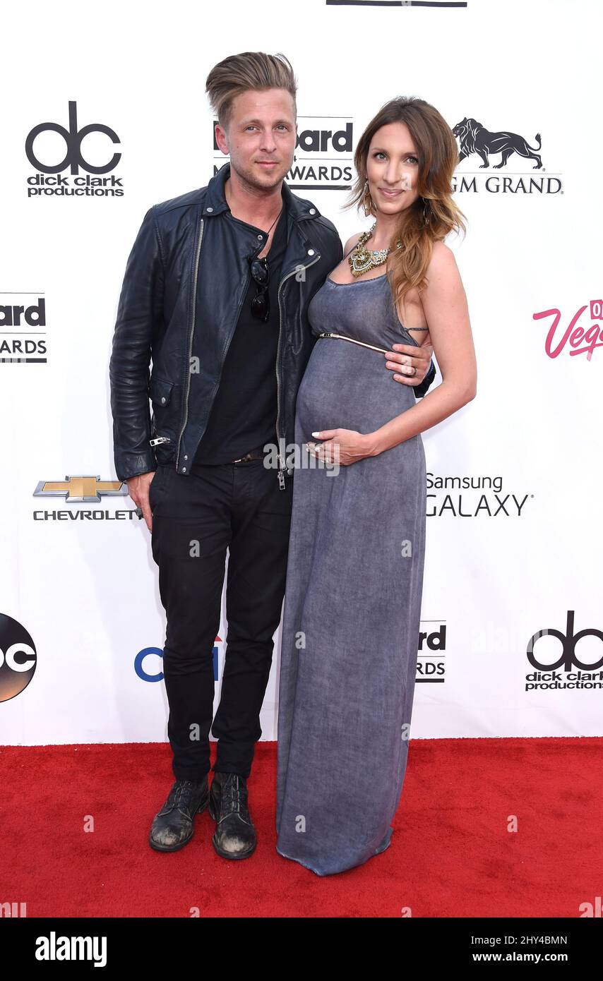 Ryan Tedder and Genevieve Tedder arrives at the Billboard Music Awards ...