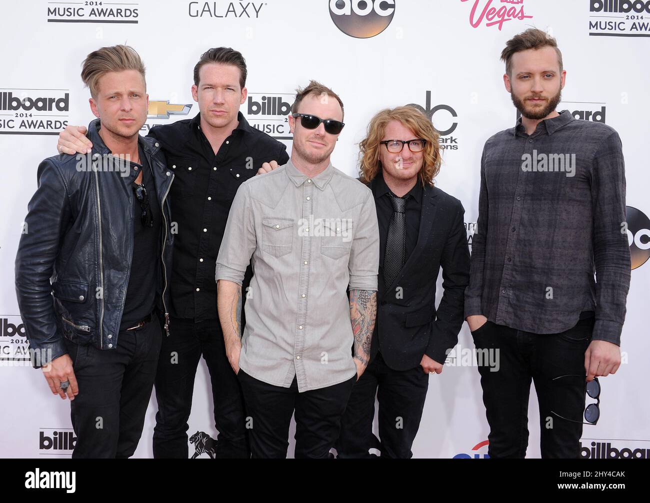 OneRepublic arriving for the 2014 Billboard Music Awards 2014 held at ...