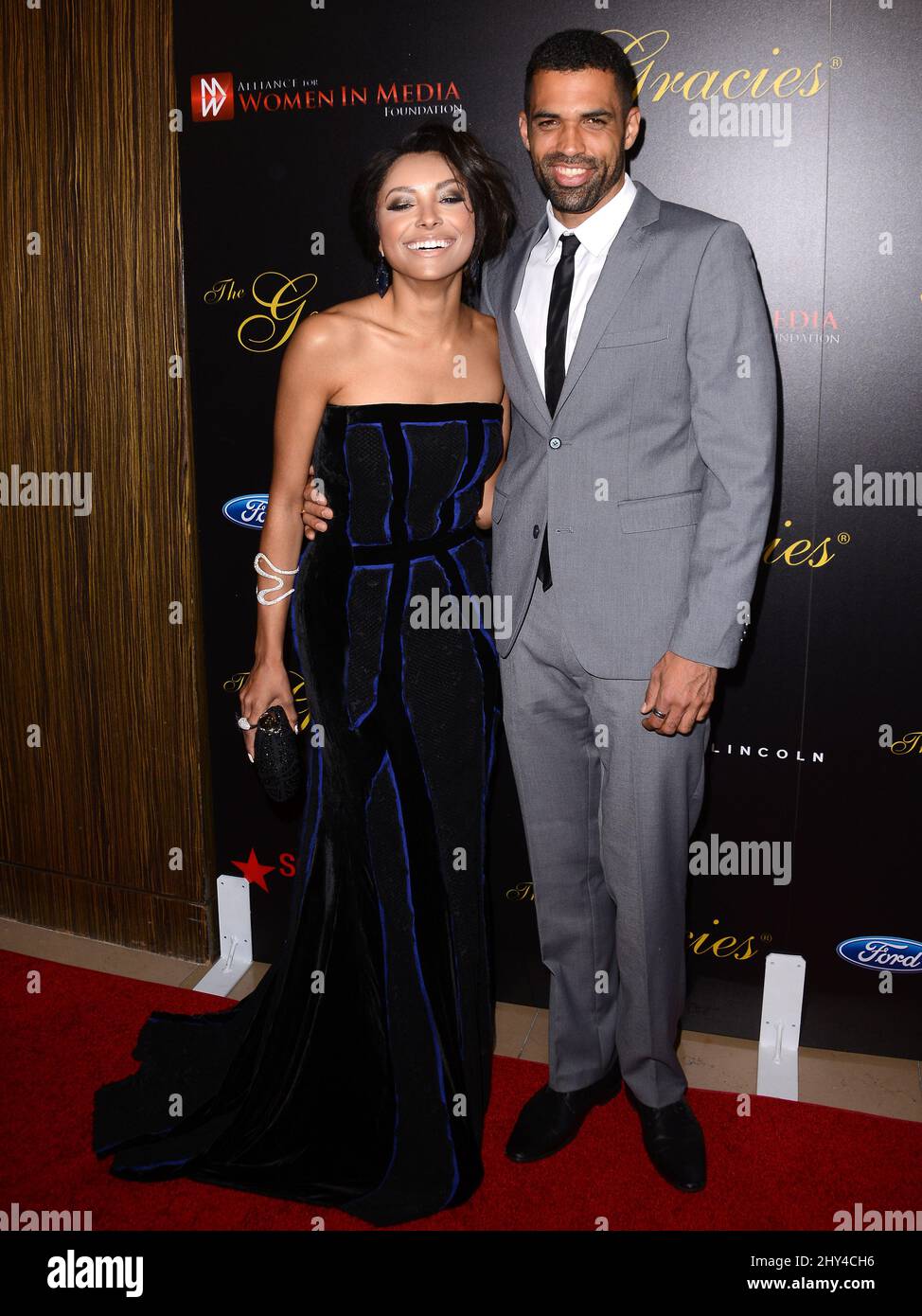 Kat Graham, Cottrell Guidry attends the 39th Annual Gracie Awards, held ...