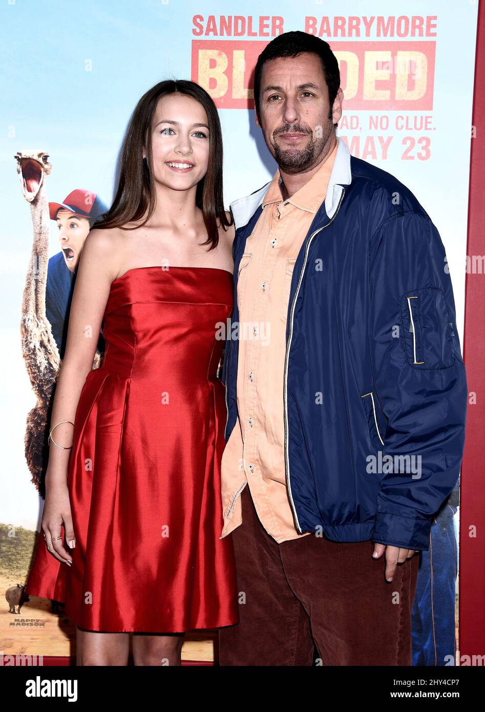 Emma Fuhrmann and Adam Sandler attending the "Blended" Los Angeles ...