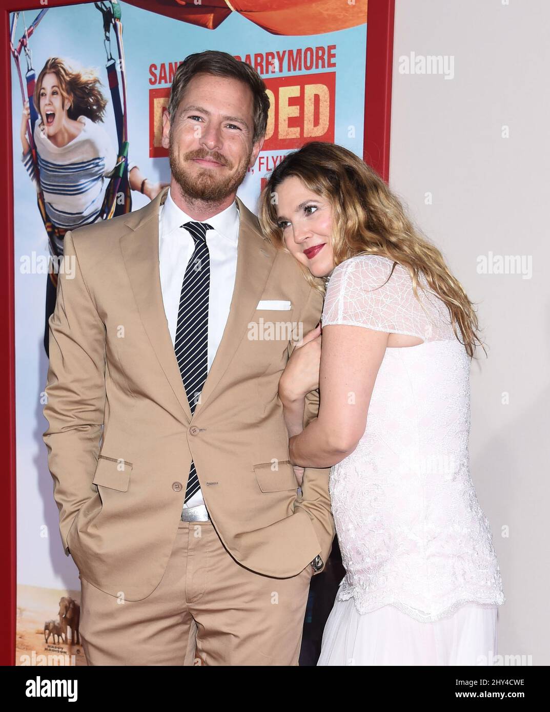 Drew Barrymore and Will Kopelman attending the "Blended" Los Angeles ...