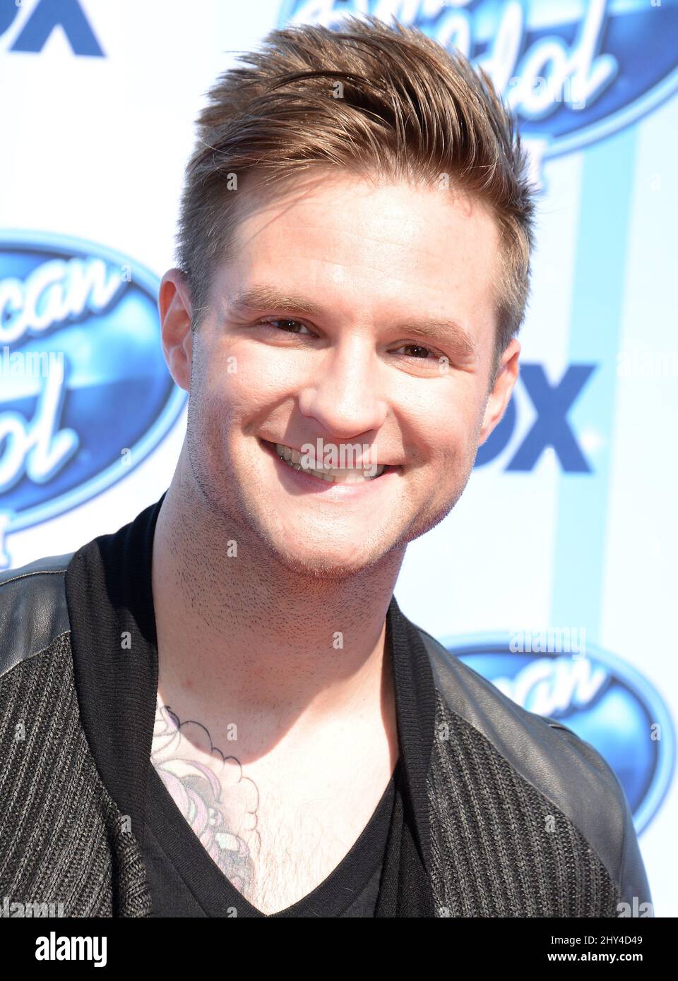 Blake Lewis attending the American Idol XIII Grand Finale held at Nokia ...