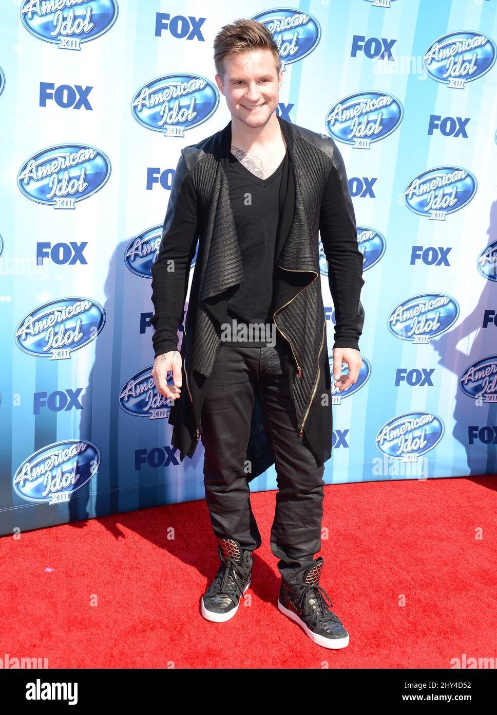 Blake Lewis attending the American Idol XIII Grand Finale held at Nokia ...