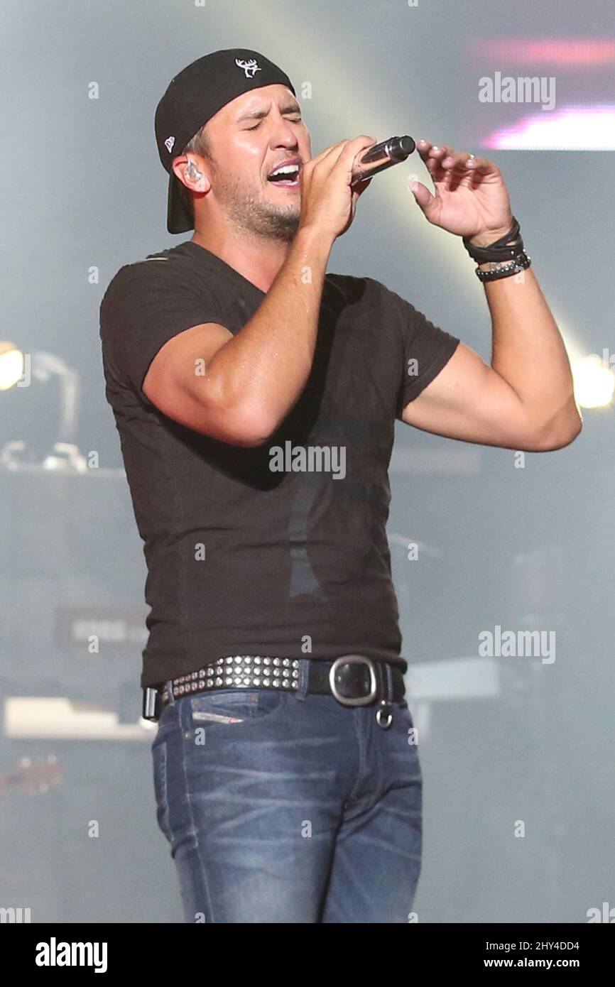 Luke Bryan performing at day two of the 5th Annual Bayou Country ...