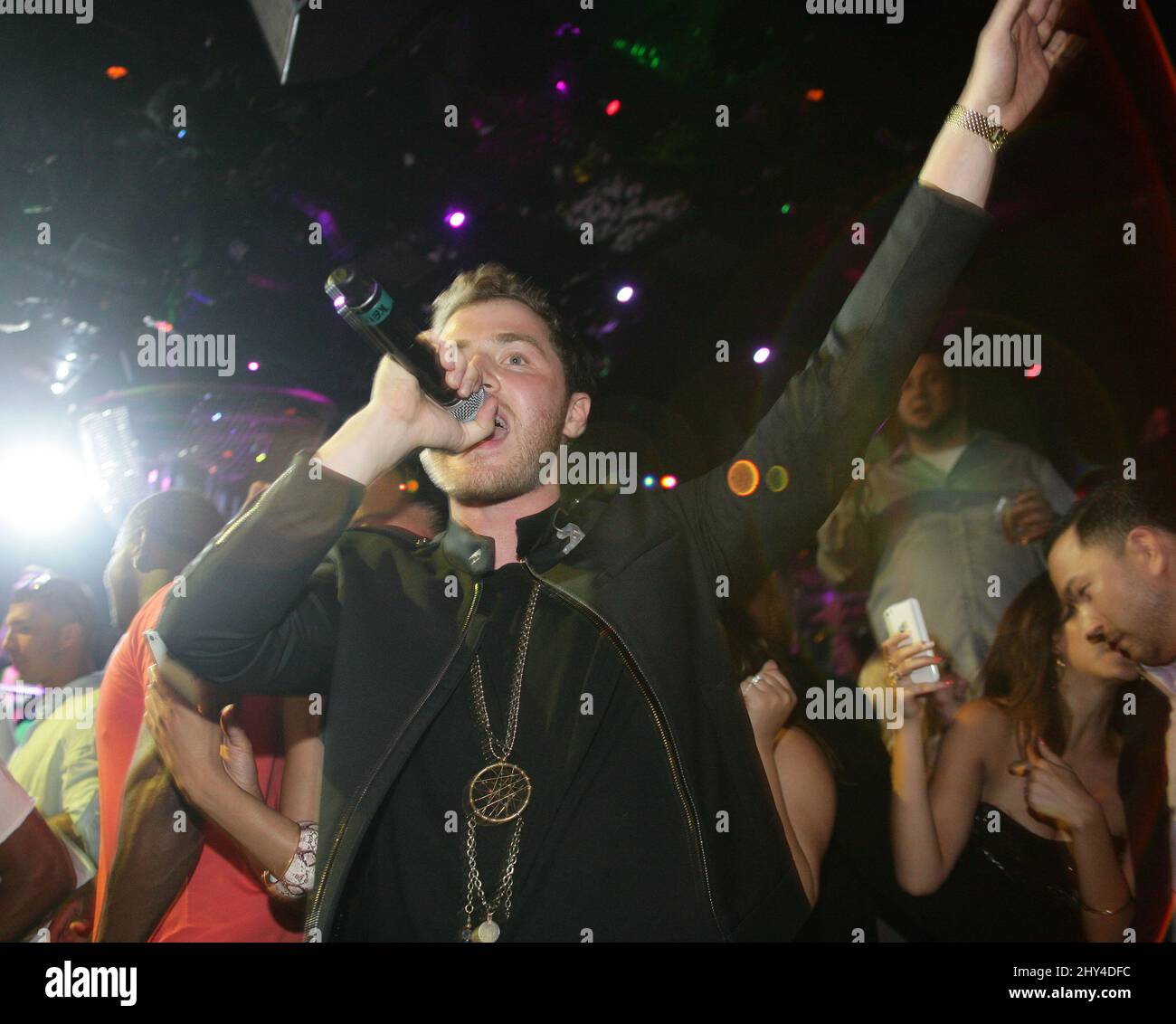 Mike Posner performing at Power 106's DJ E-Man Birthday Celebration ...