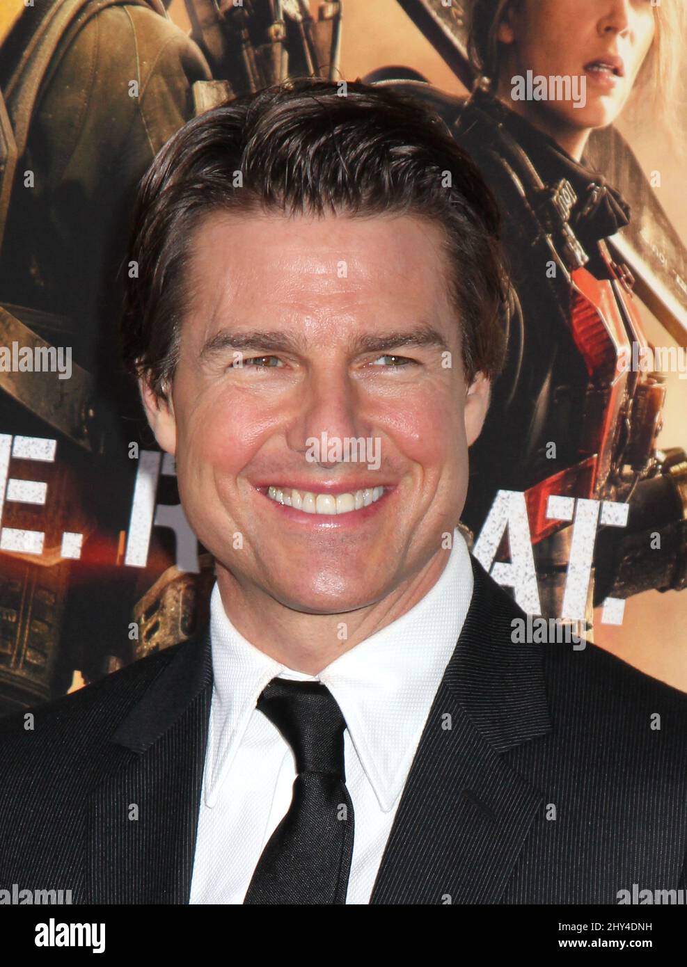 Tom Cruise attending the "Edge of Tomorrow" New York premiere held at ...