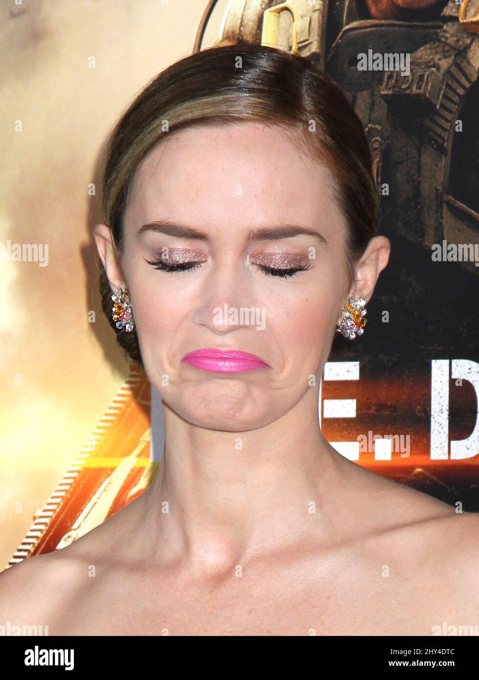 Emily Blunt attending the "Edge of Tomorrow" New York Fan Premiere held ...
