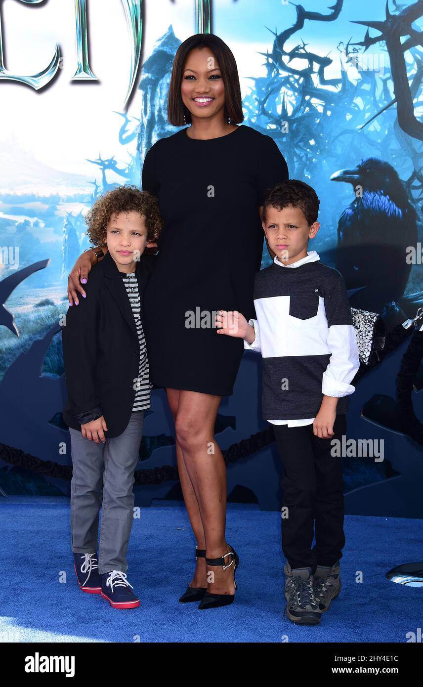 Garcelle Beauvais, Jax Nilon and Jaid Nilon attending the "Maleficent ...