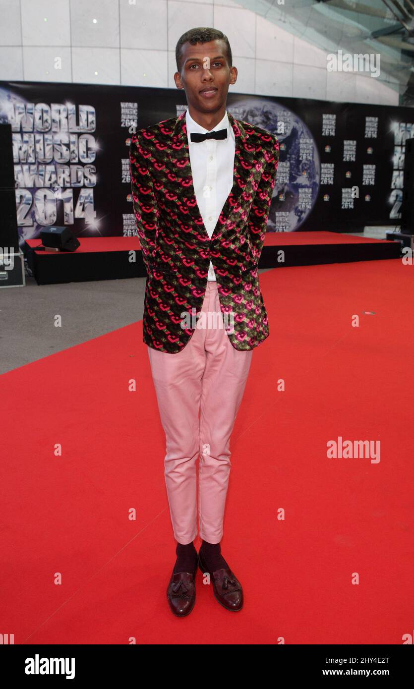 Stromae arriving at the World Music Awards 2014 held at Sporting Monte ...