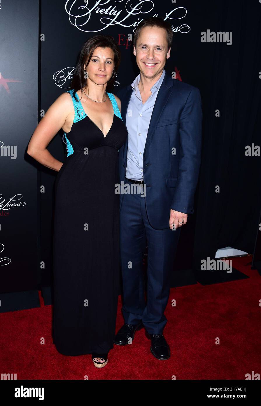 Chad Lowe and Kim Lowe attending the "Pretty Little Liars" 100th ...