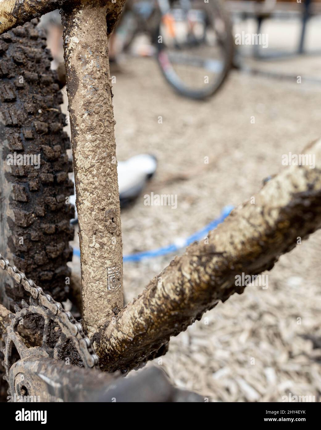 Bike covered in mud hi-res stock photography and images - Alamy