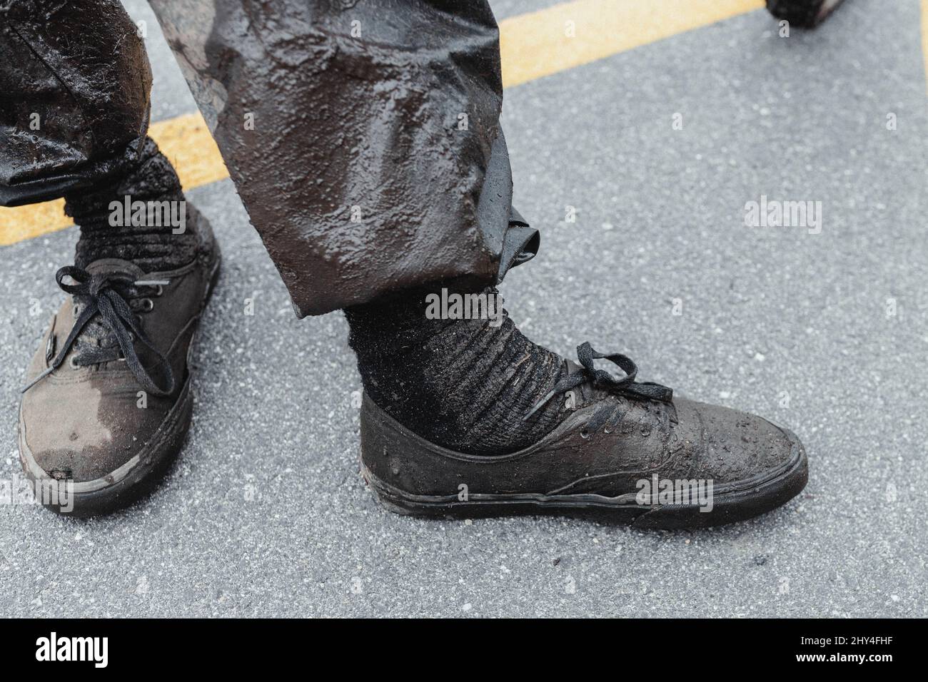 Mud covered feet hi-res stock photography and images - Alamy
