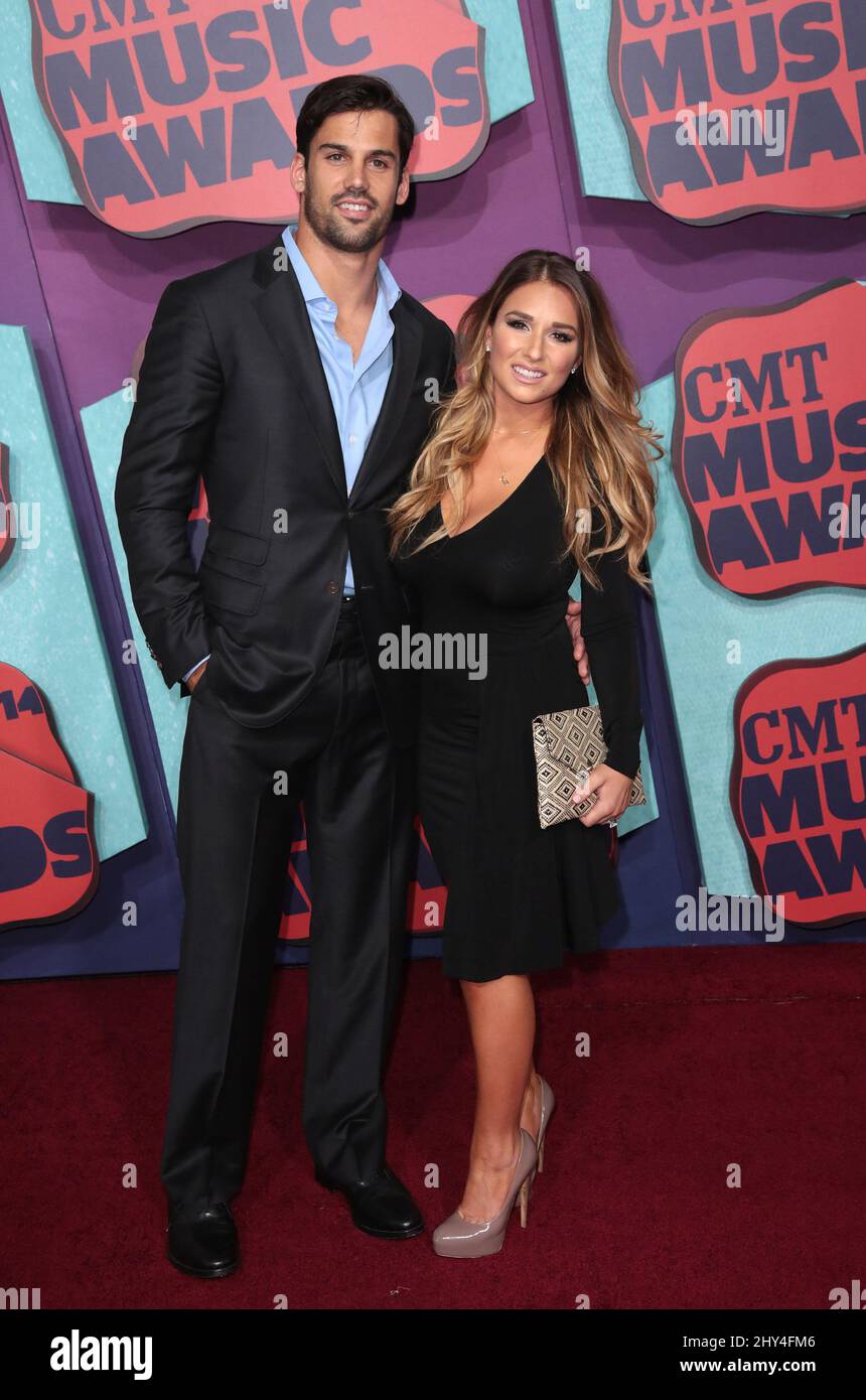 Eric Decker and Jessie James Decker attending the 2014 CMT Music Awards ...