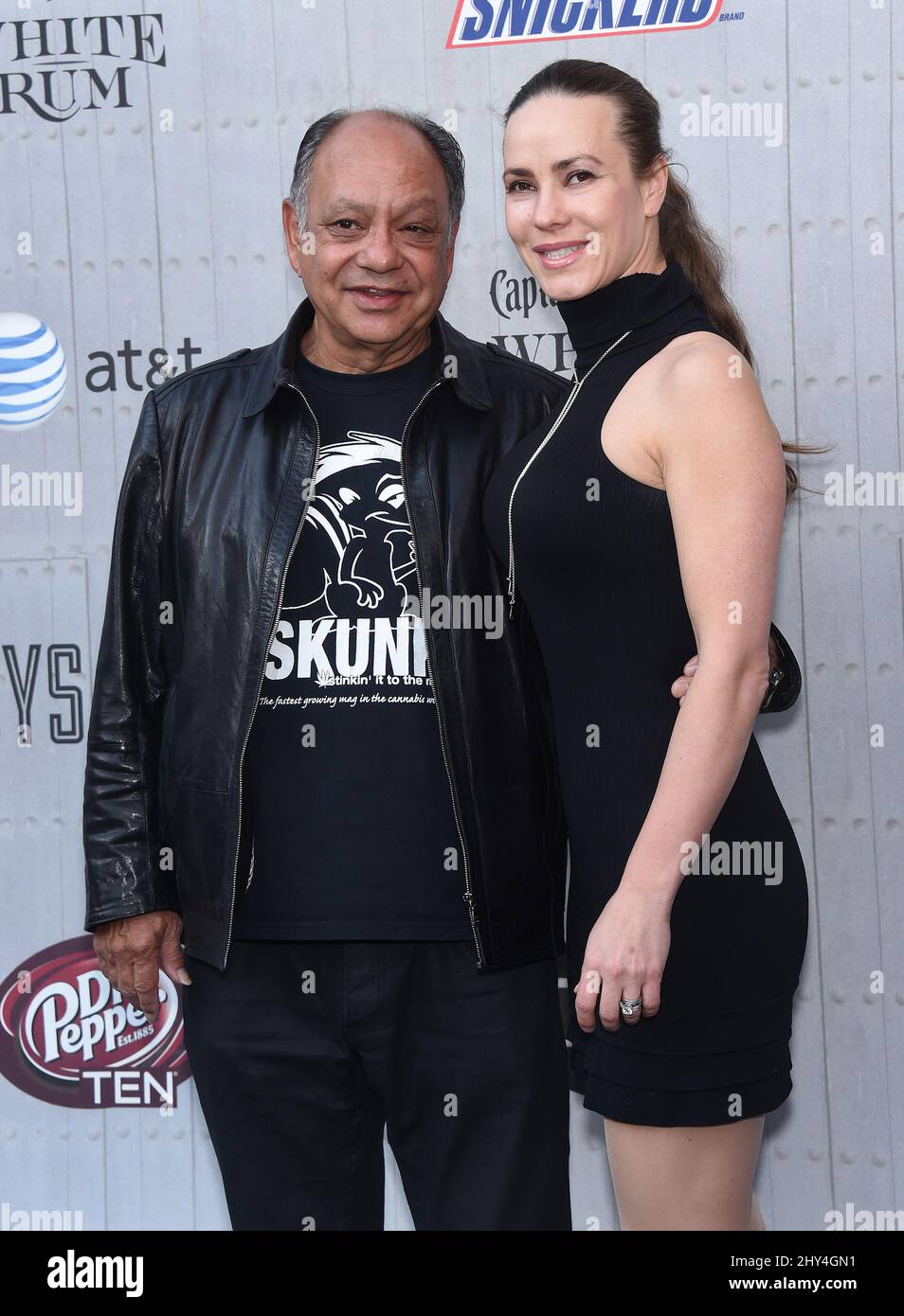 Cheech Marin & Natasha Rubin arriving for Spike TV's 2014 Guys Choice ...