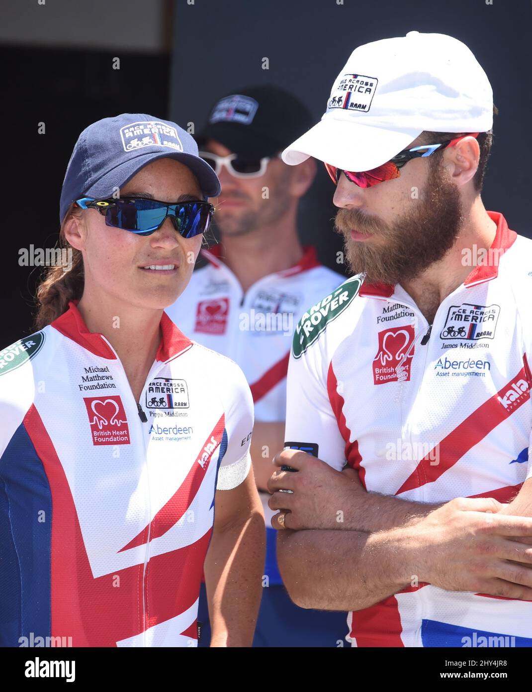Pippa Middleton and James Middleton start the 3,000 miles cycle across ...