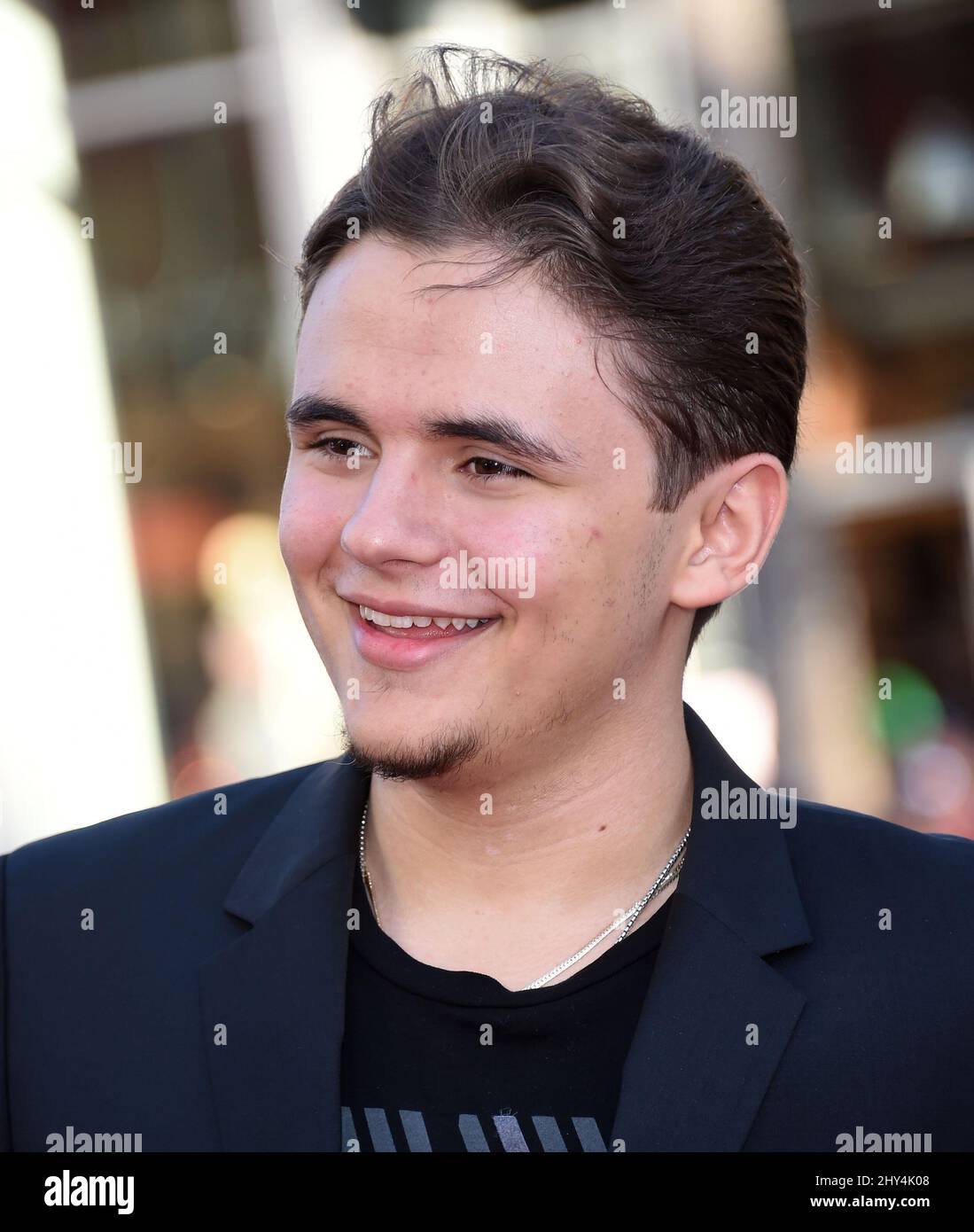 Prince MIchael Jackson attending the premiere for the seventh and final ...