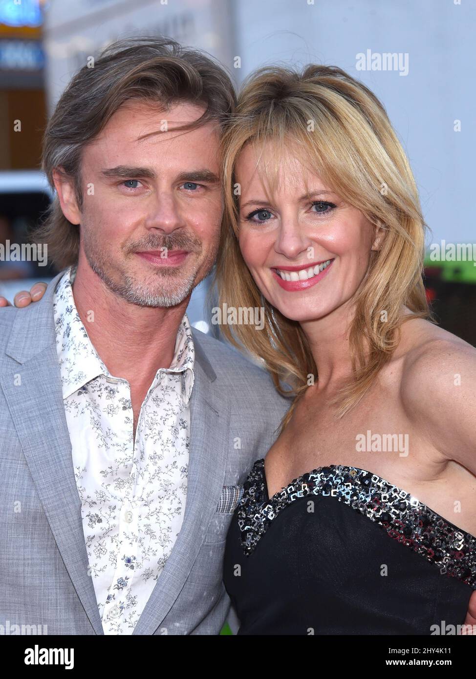 Sam Trammell & Missy Yager attending the premiere for the seventh and ...