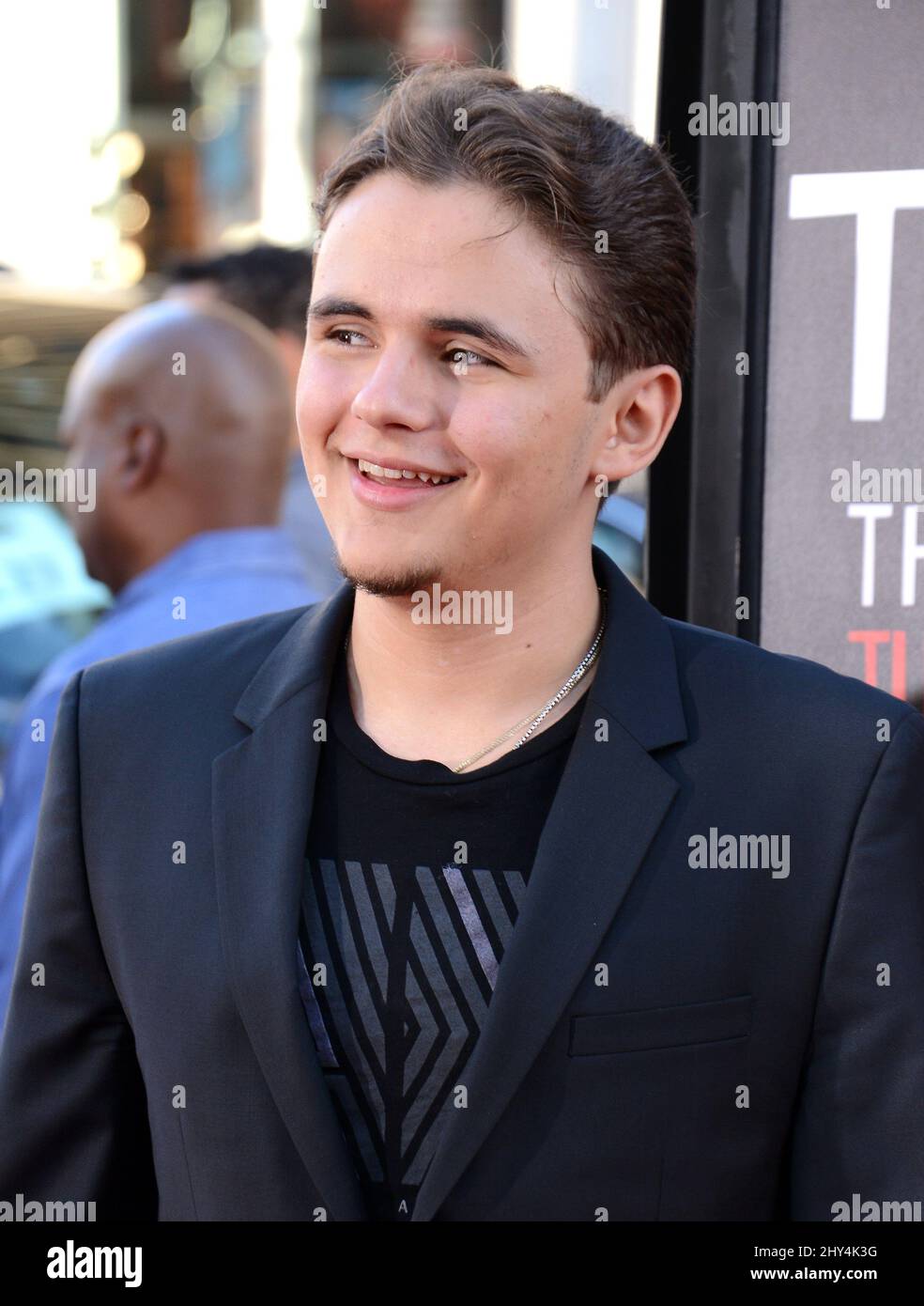 Michael Joseph Jackson, Jr. attending the premiere for the seventh and ...