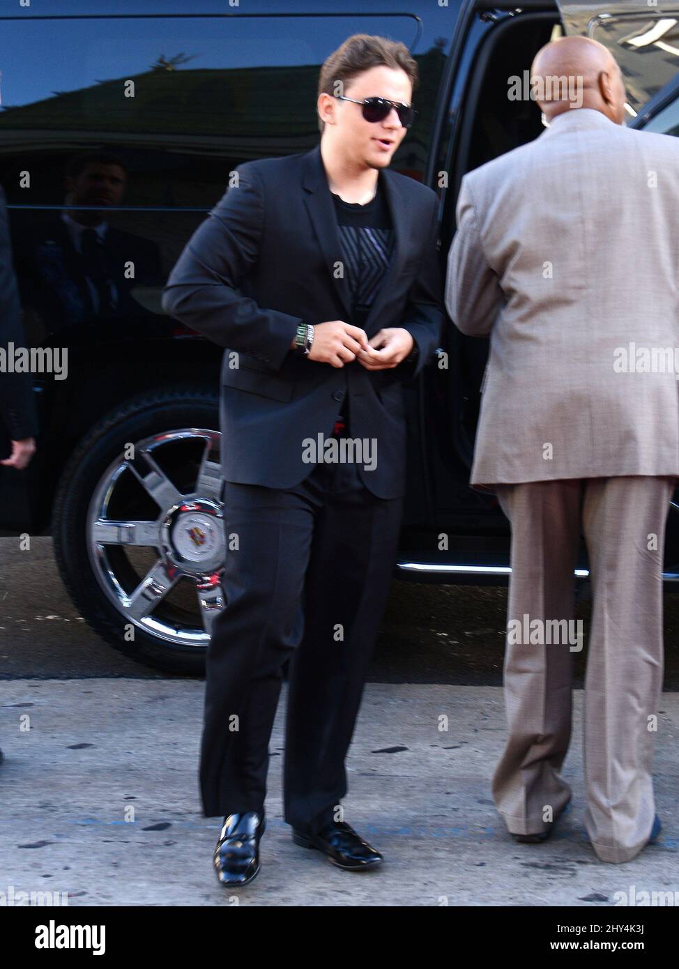 Michael Joseph Jackson, Jr. attending the premiere for the seventh and ...