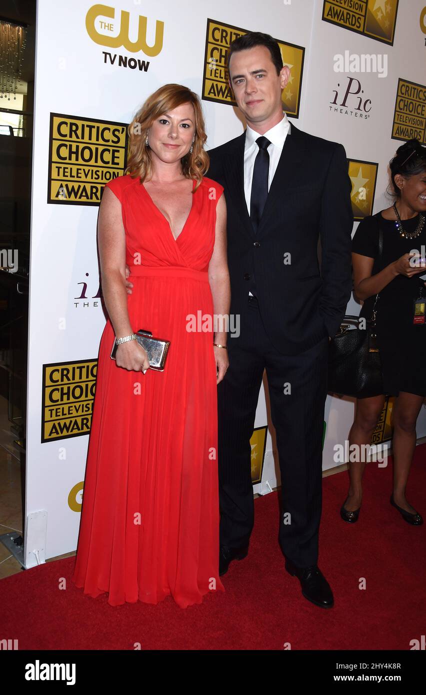 Colin Hanks and Samantha Bryant attending the Critics' Choice ...