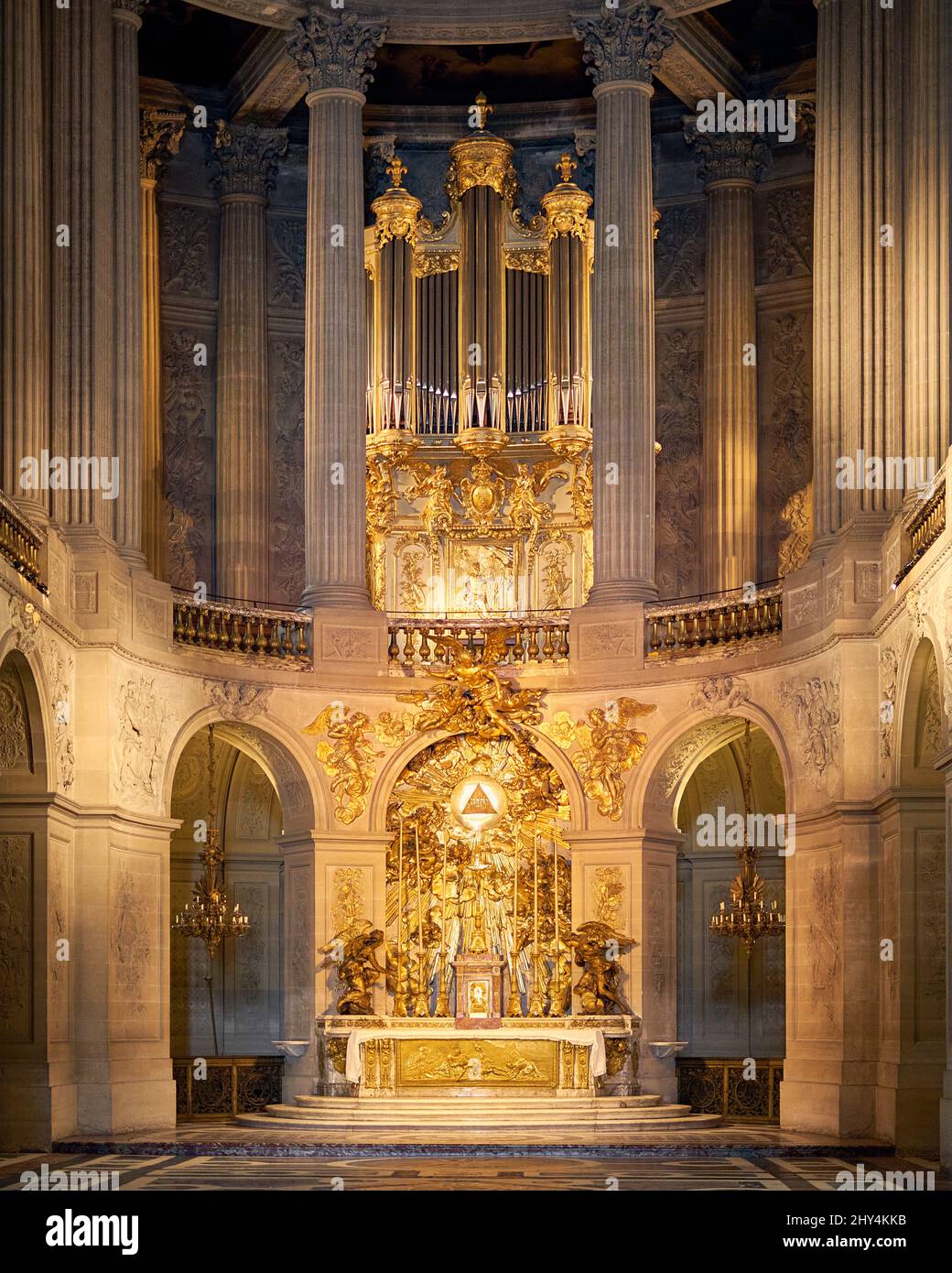 Interior Chapel at Versailles Stock Photo - Alamy