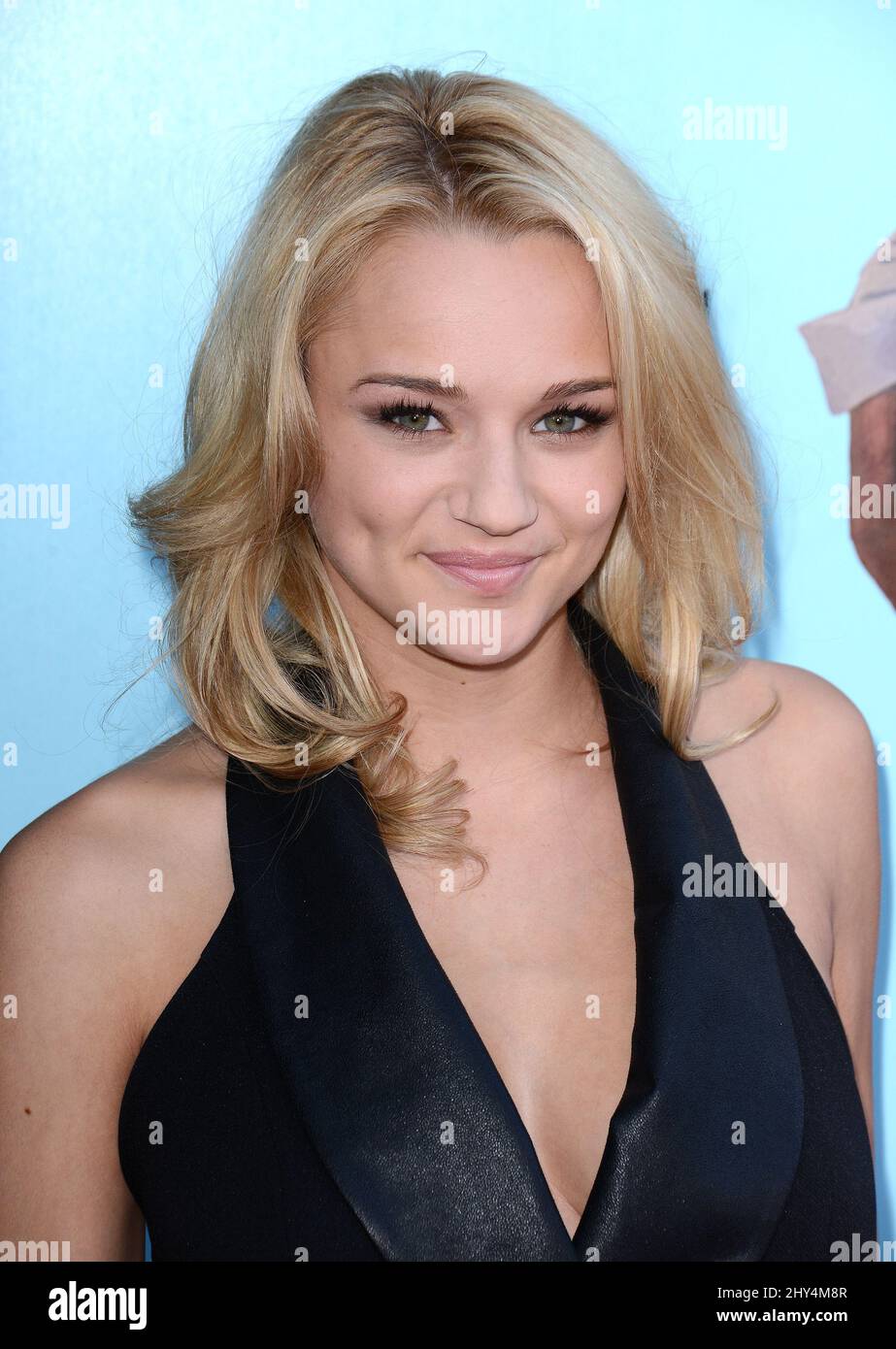 Hunter King arrives at the Los Angeles premiere of "Wish I Was Here" at ...