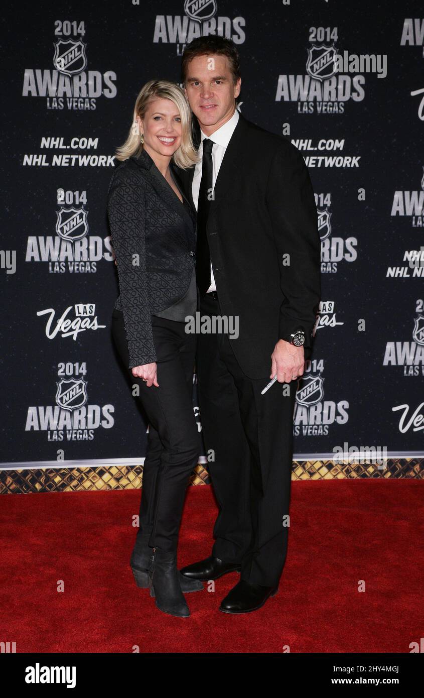 Stacey Robitaille, Luc Robitaille attends the 2014 NHL Awards at the ...