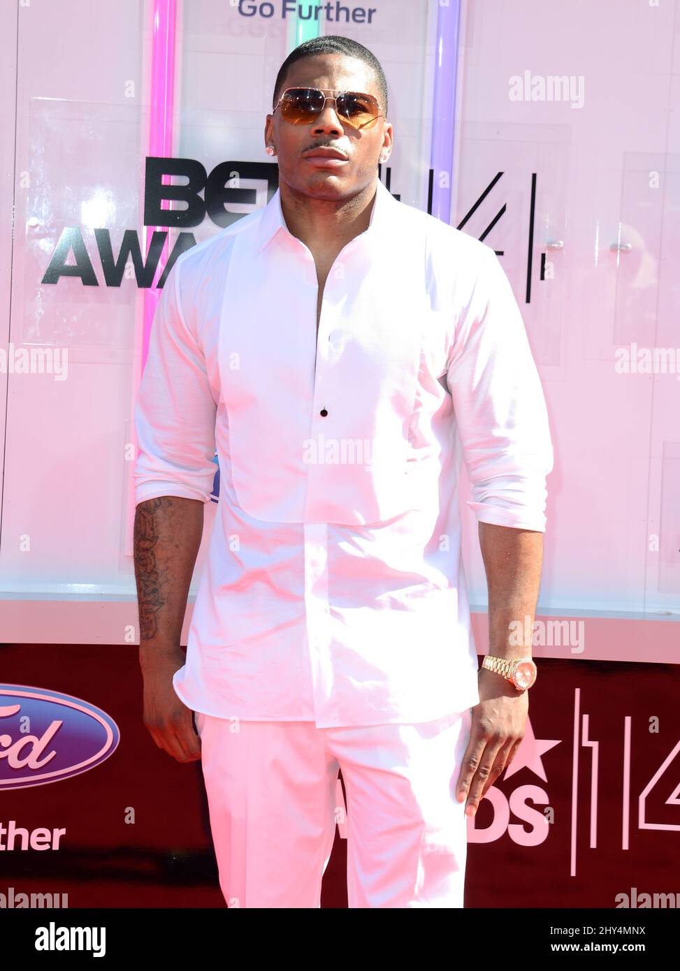 Nelly attending the 2014 BET Awards held at Nokia Theatre L.A. Live in ...