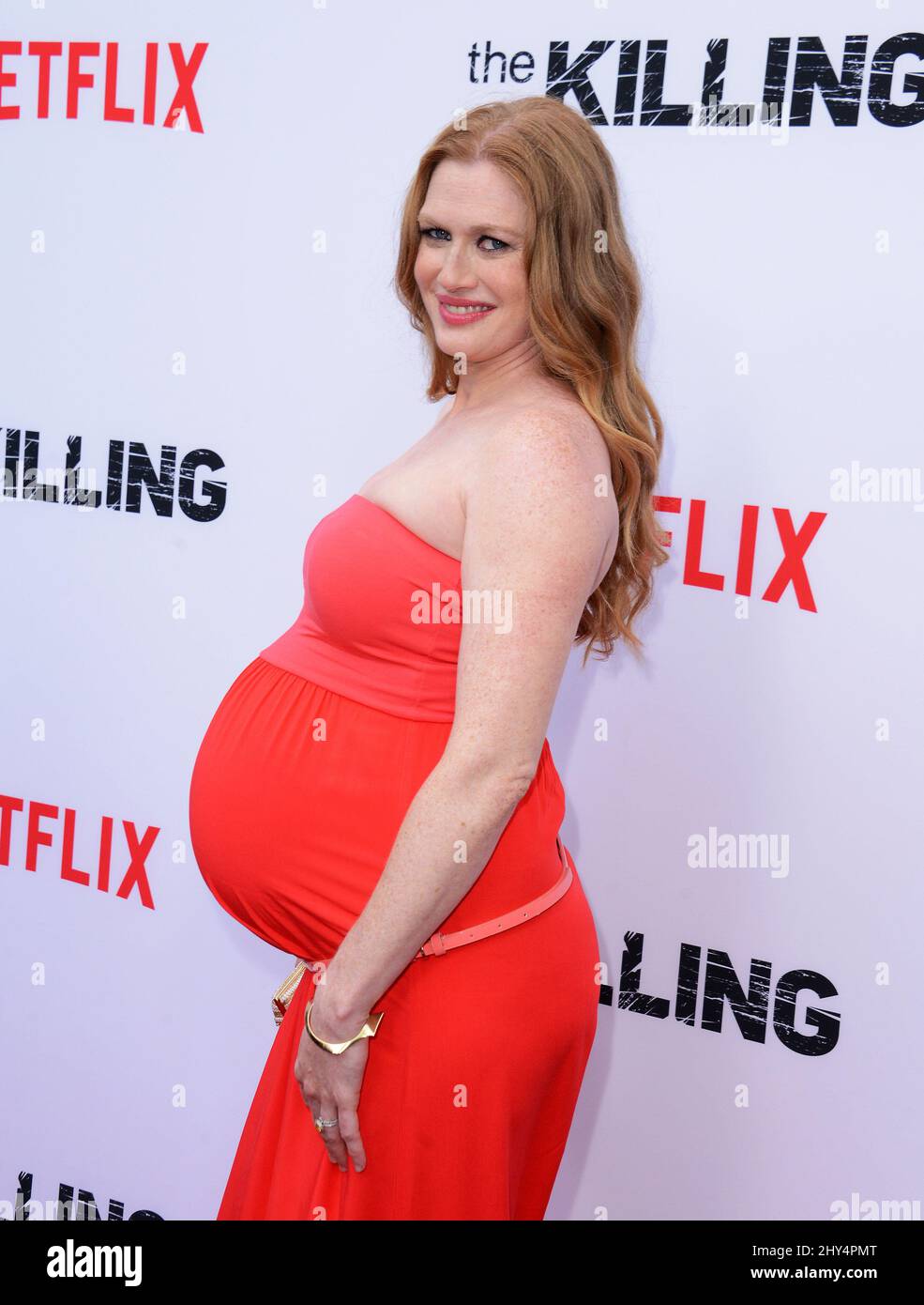 Mireille Enos attending "The Killing" Season 4 Premiere held at The ...
