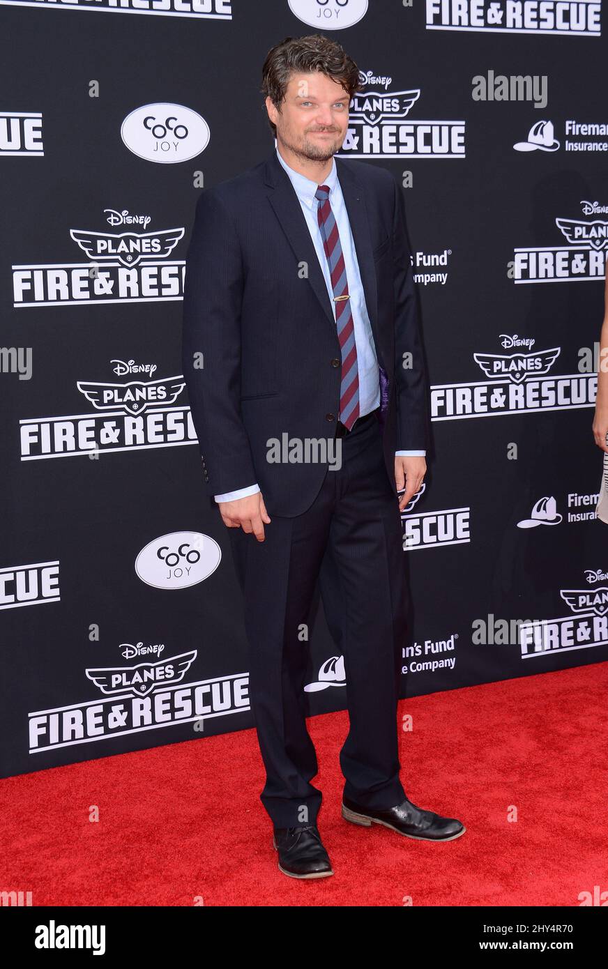 Matt Jones attending the premiere of 'Planes: Fire & Rescue' in Los ...