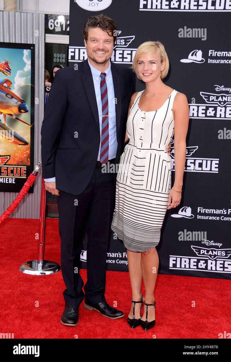 Matt Jones attending the premiere of 'Planes: Fire & Rescue' in Los ...