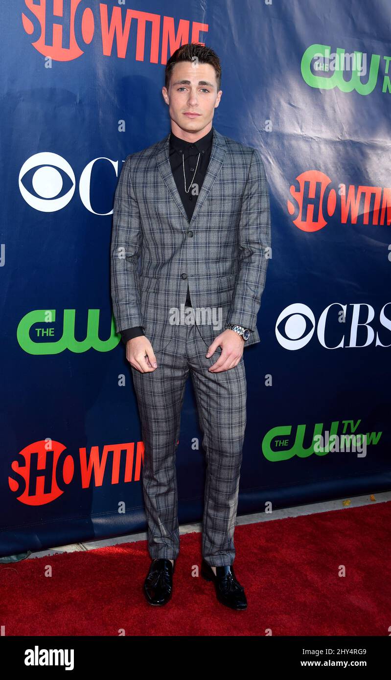 Colton Haynes attending the CBS-CW-Showtime Summer TCA Press Tour 2014 ...