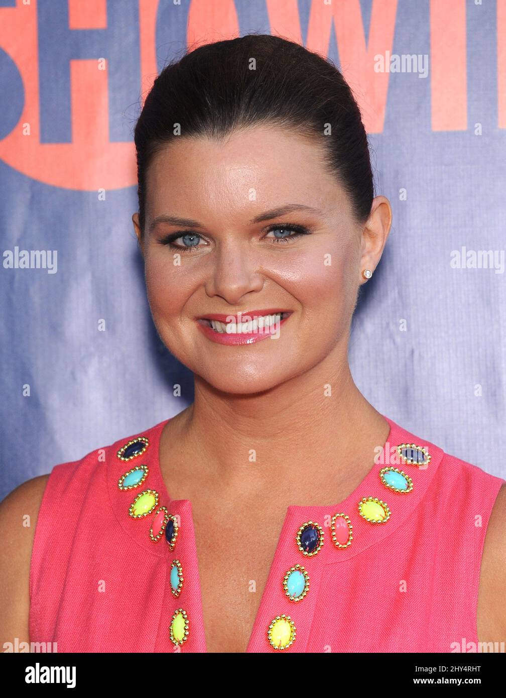 Heather Tom attending the CBS-CW-Showtime Summer TCA Press Tour 2014 at ...