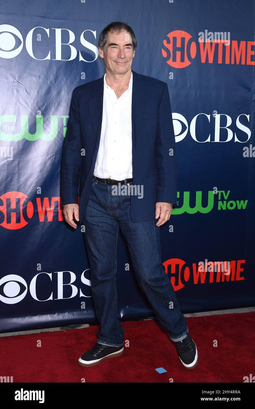 Timothy Dalton attending the CBS-CW-Showtime Summer TCA Press Tour 2014 ...