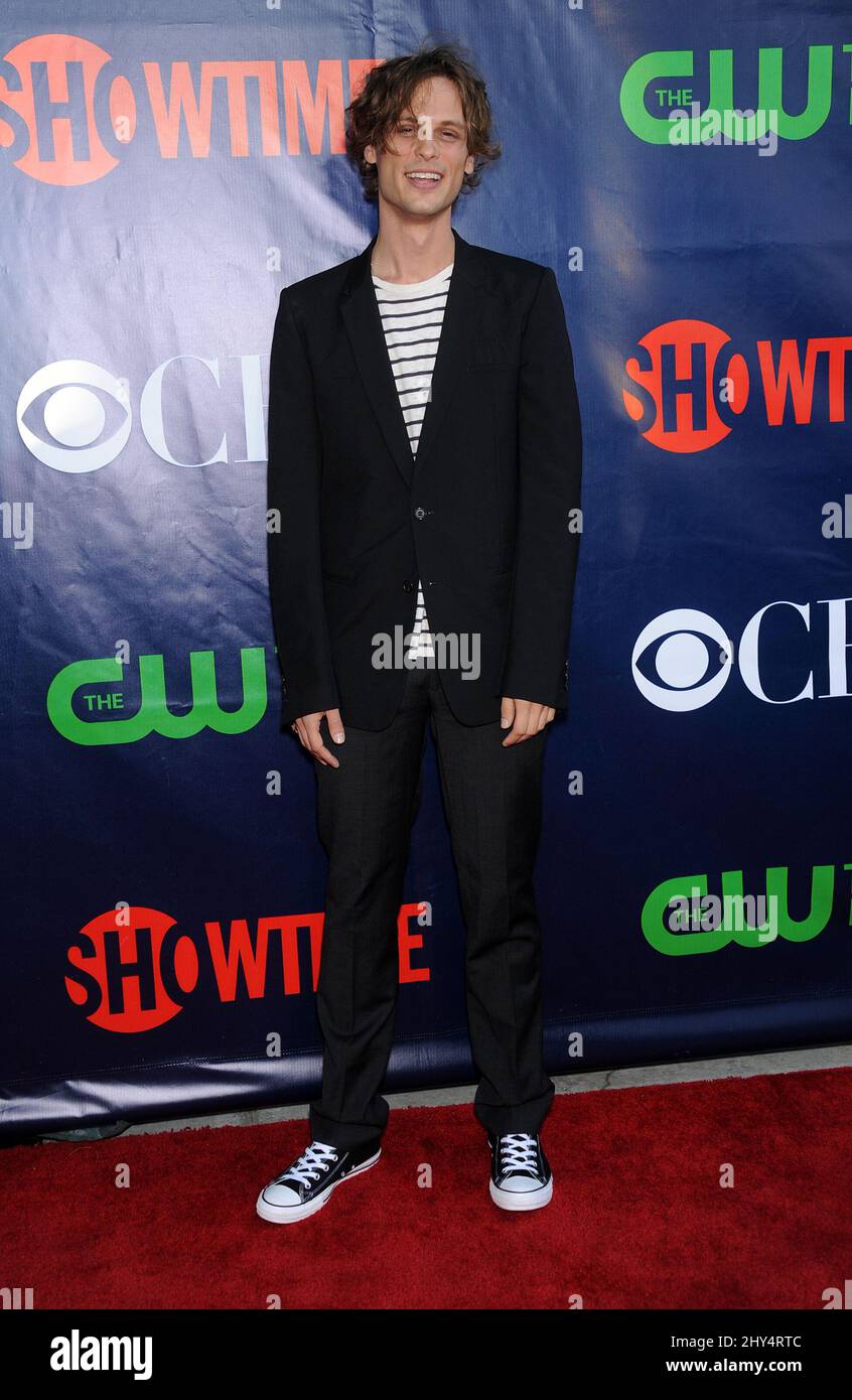 Matthew Gray Gubler attending the CBS-CW-Showtime Summer TCA Press Tour ...