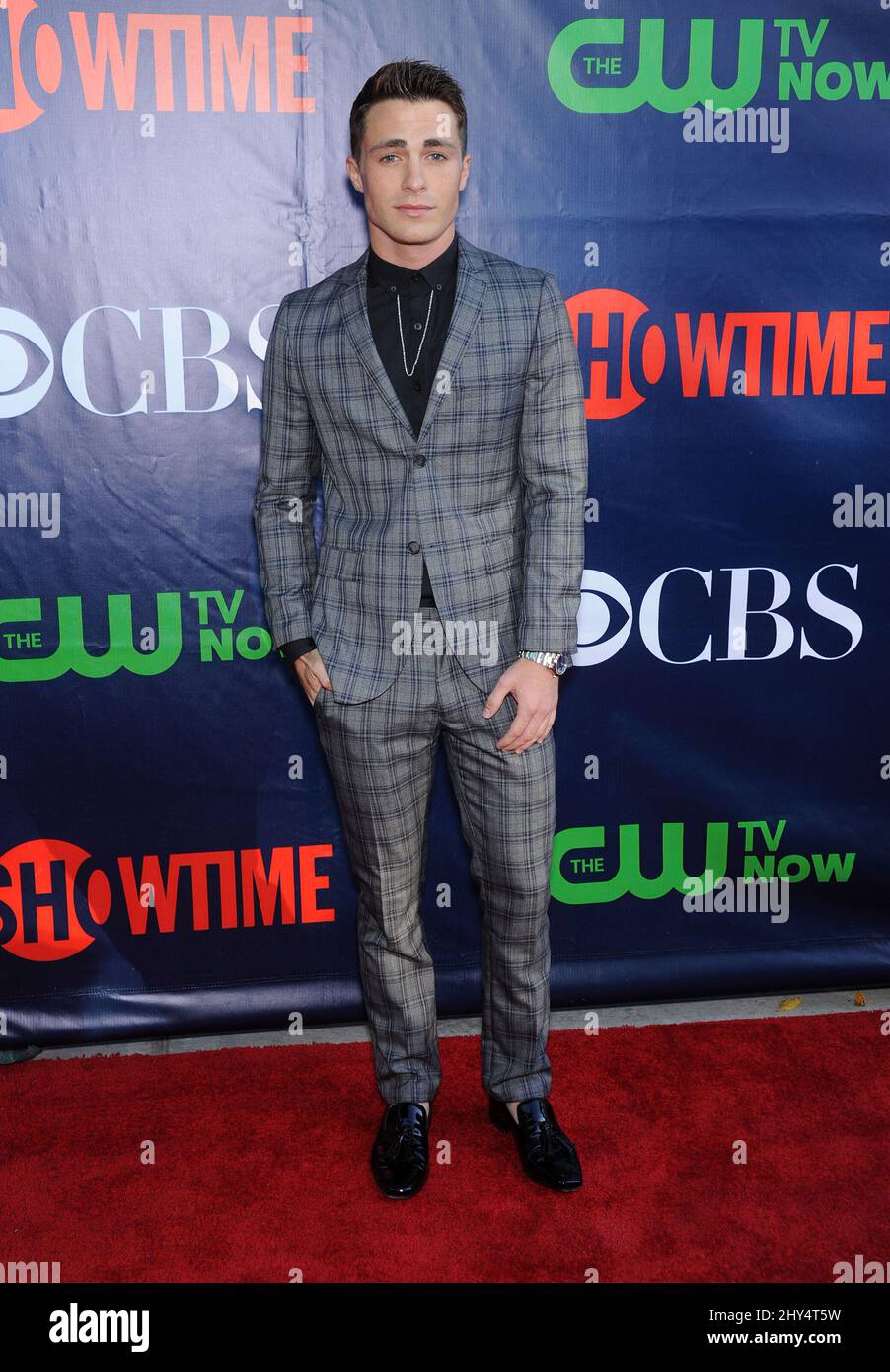 Colton Haynes attending the CBS-CW-Showtime Summer TCA Press Tour 2014 ...