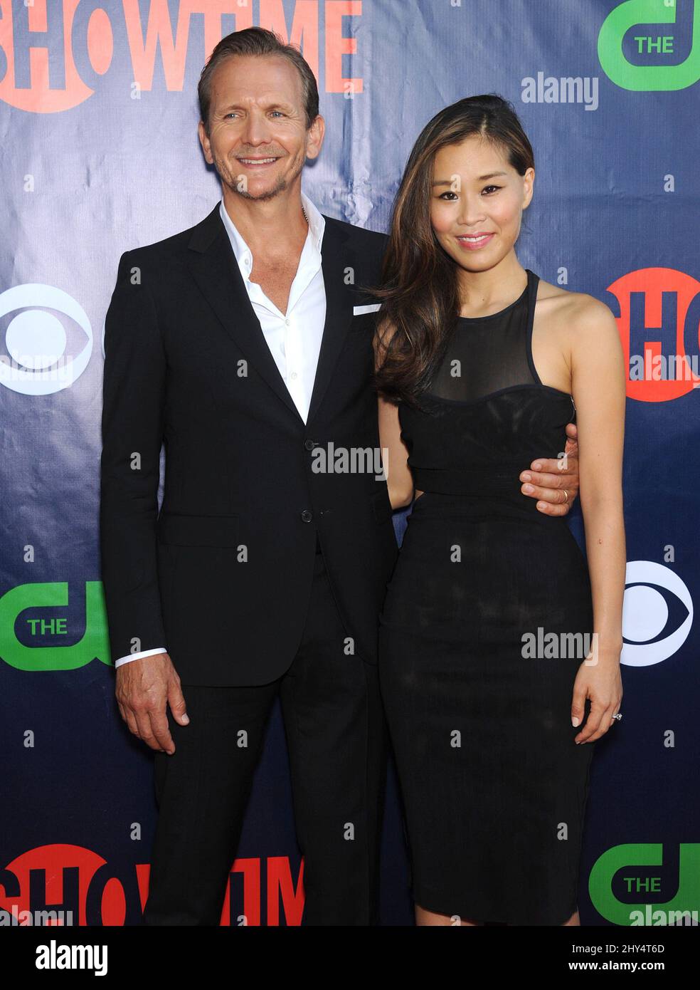 Sebastian Roche & Alicia Hannah attending the CBS-CW-Showtime Summer ...
