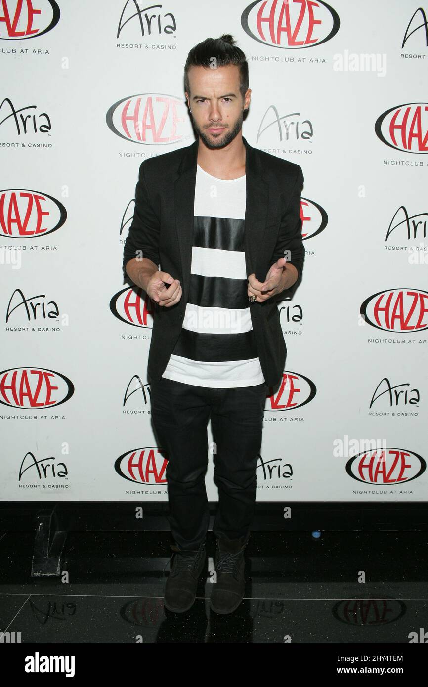 Travis Garland attending a photocall at Haze nightclub in Las Vegas ...