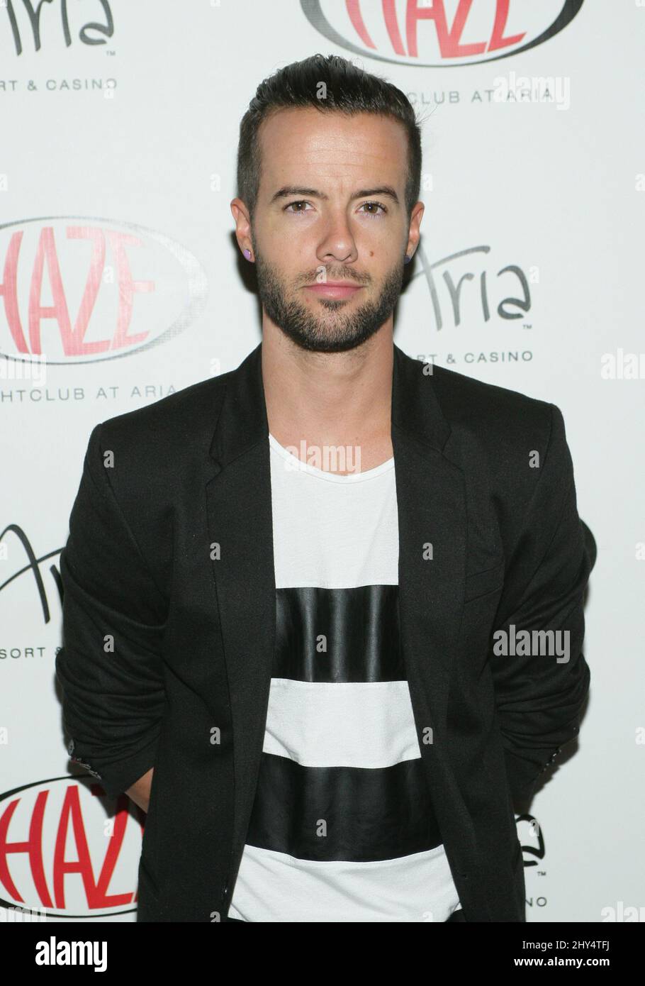 Travis Garland attending a photocall at Haze nightclub in Las Vegas ...