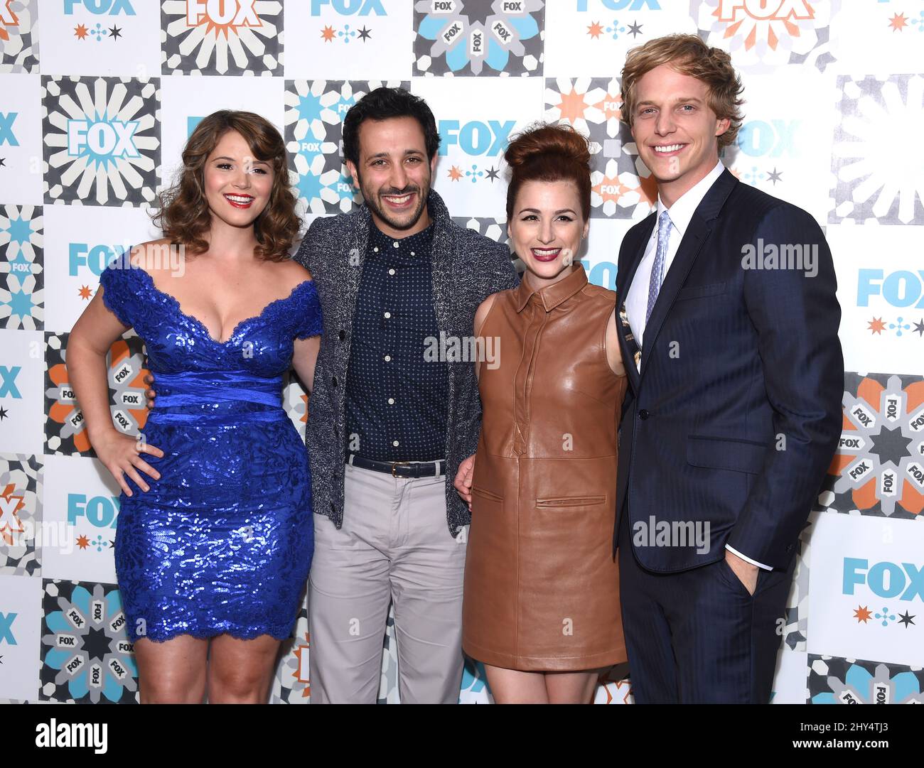 Kether Donahue, Desmin Borges, Aya Cash and Chris Geere attending the FOX All-Star Summer TCA ...