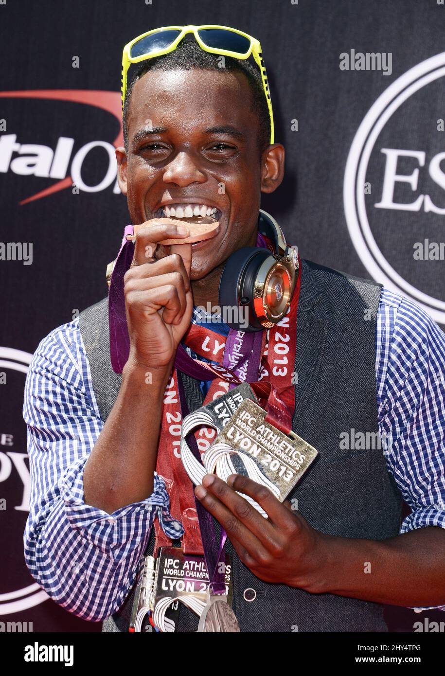 Blake Leeper arriving at the 2014 ESPYS held at Nokia Theatre, L.A ...