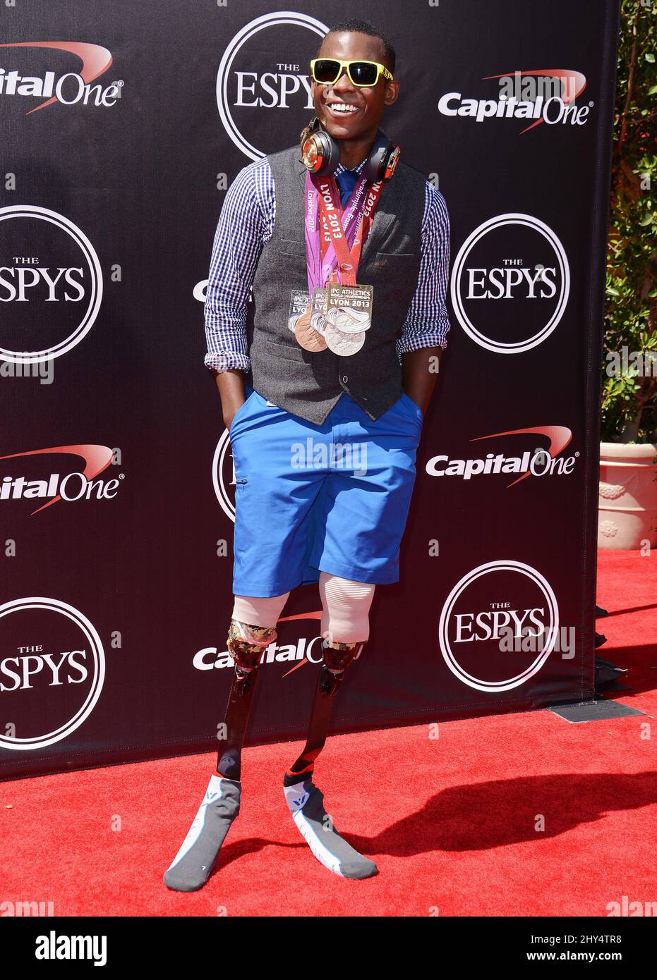 Blake Leeper arriving at the 2014 ESPYS held at Nokia Theatre, L.A ...