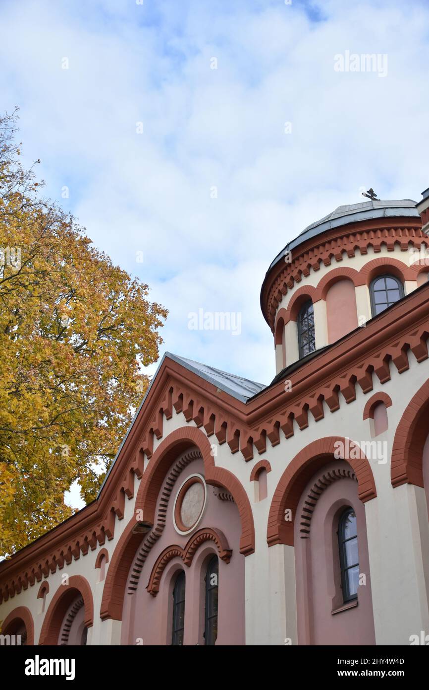 Byzantine Revival architecture Saint Parasceve Orthodox Church in the ...