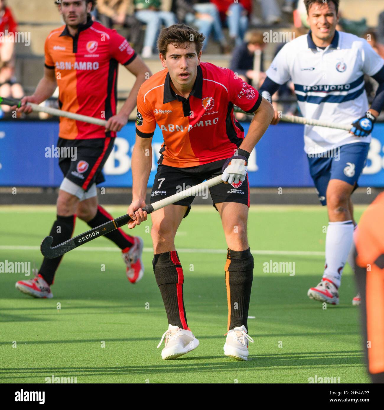 EINDHOVEN, 13-03-2022, HC Oranje-Rood, Tulp Hockey Hoofdklasse Heren ...
