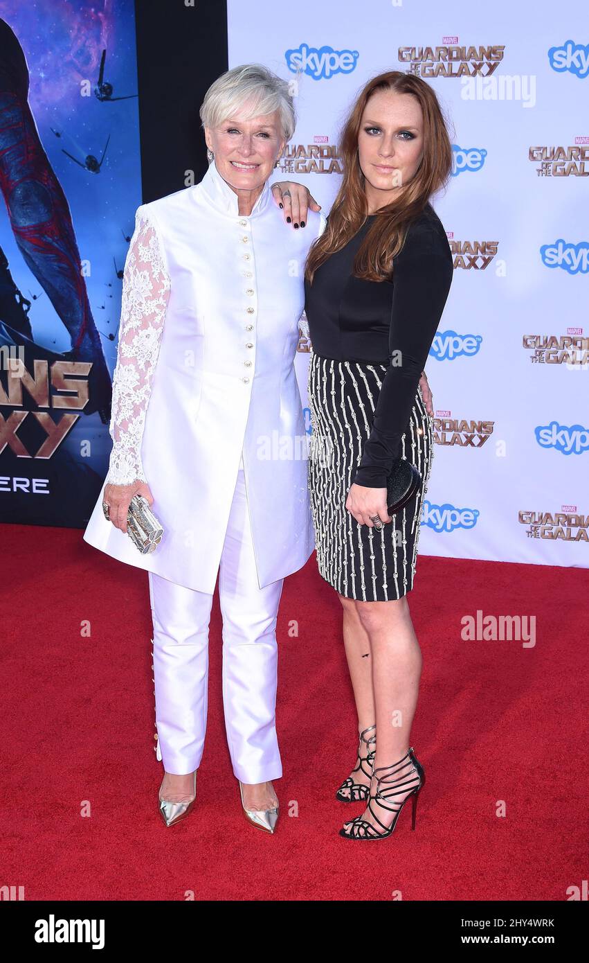 Glenn Close and Annie Starke attending the "Guardians of the Galaxy ...